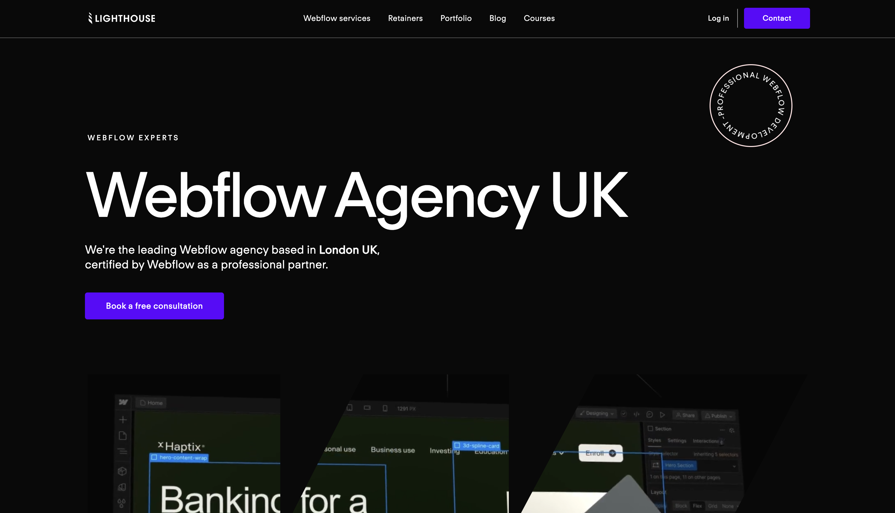 Lighthouse Digital: Certified Webflow Agency UK